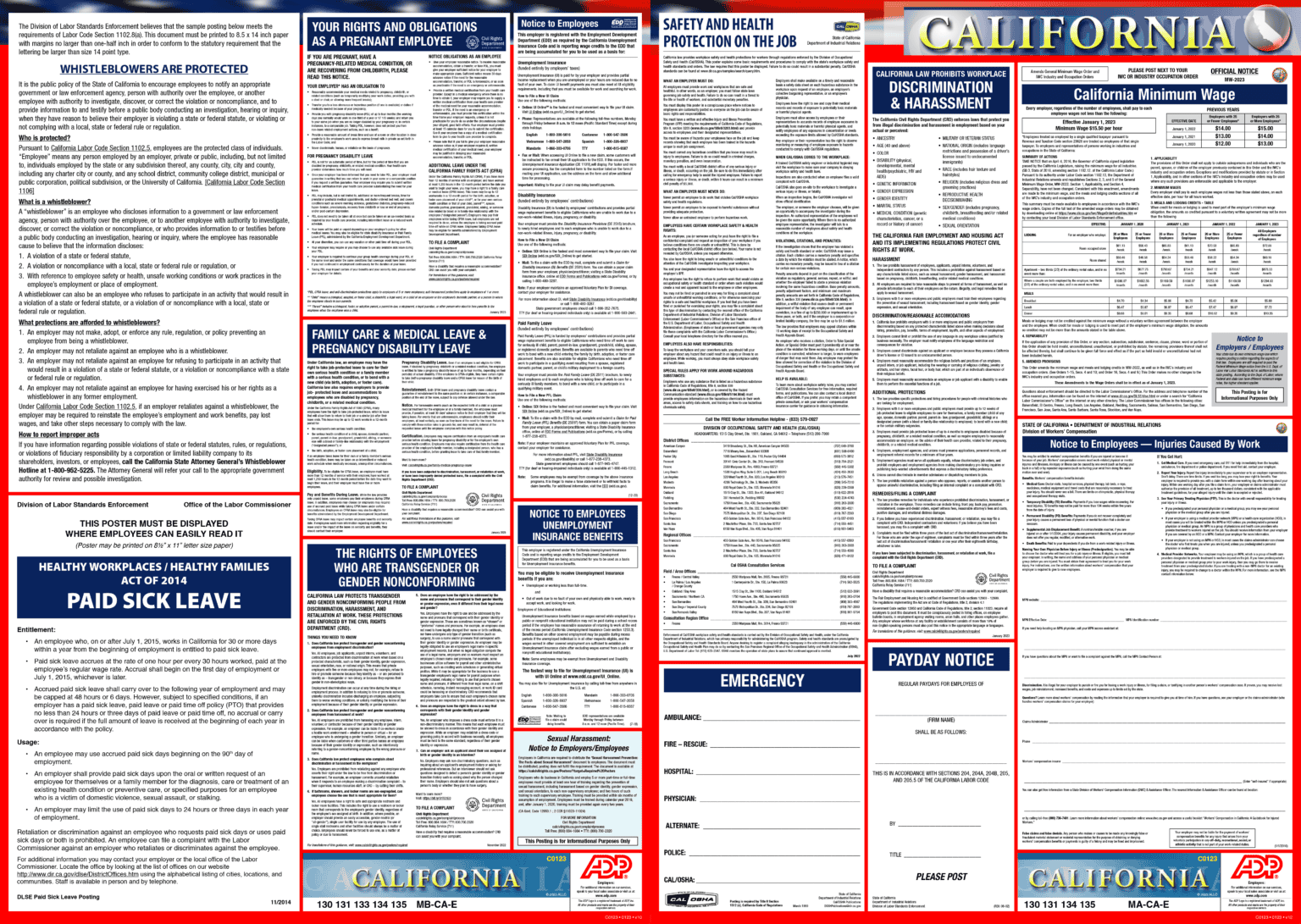 California – RUN Labor Law Posters